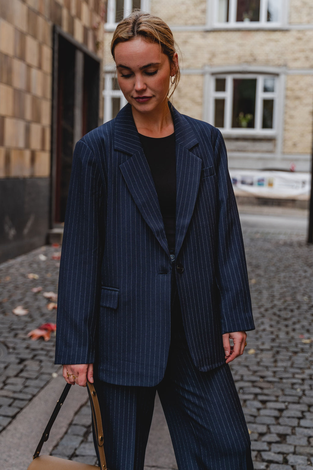 Elevate Your Style: Navy Pinstripe Blazer & Trousers Package Deal